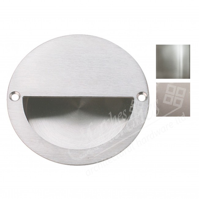Flush pull handle 90mm diameter - Various Finishes - Flush inset ...