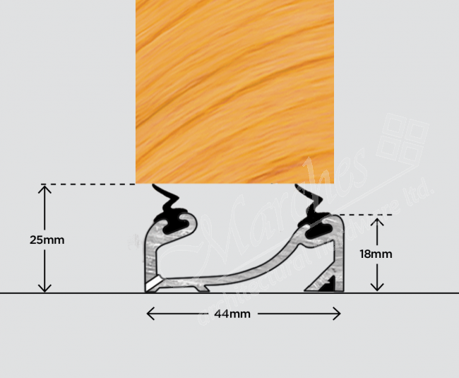 Exitex Double Sealing Sill - Various Size and Finish - Inward Opening ...