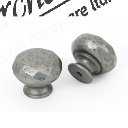 Pewter Hammered Knob - Various Sizes - Round Knobs - Cabinet Knobs - Cabinet Fittings - Cabinet ...