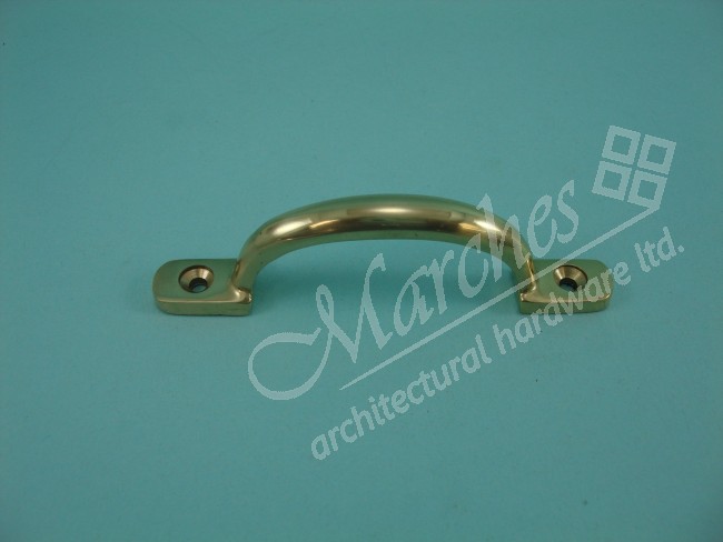 Pull Handle 102mm - Polished Brass - Sash Lifts & Pulls - Sash Window ...