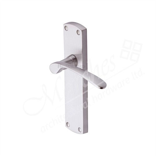Diplomat Lever Handle on Backplate - Satin Nickel - Lever Handles on ...
