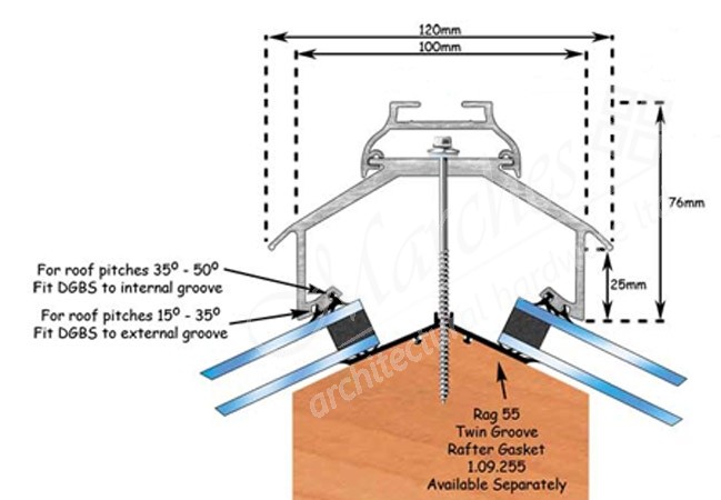 Exitex - Cresfinex MK4 100mm Ridge - Mill (Various Lengths) - MK4 100mm ...