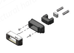 Centor E3 Magnetic Door Catch Set - Black - Centor E3 Bi-Fold System ...