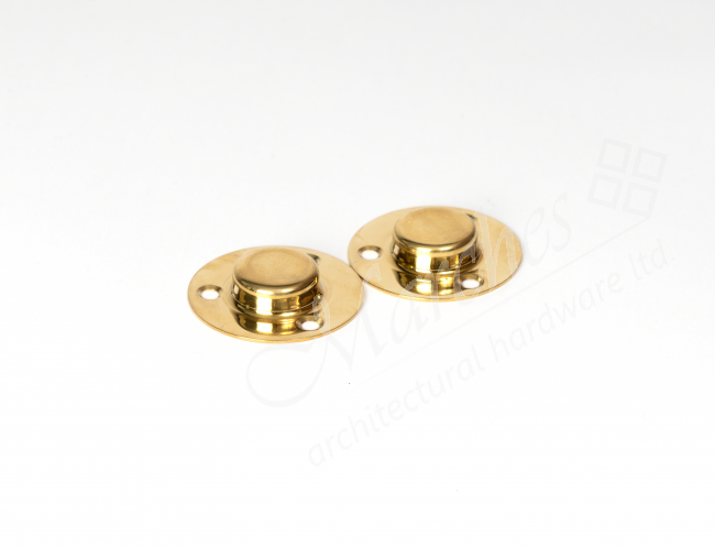 Brio 40mm Ø Panel to Panel Magnetic Catch (Pair) - Brass - Centor E2 Bi ...