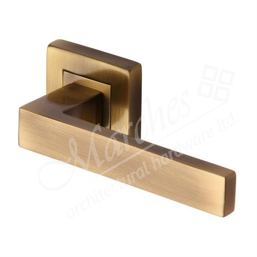 Square Lever on Rose Handle - Various Finishes - Lever Handles on Rose ...