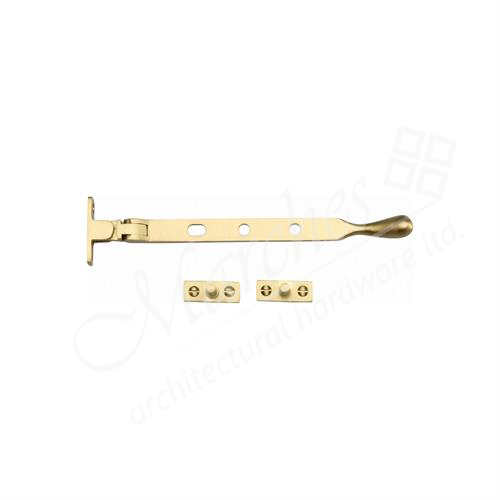 8" Bulb End Casement Stay - Satin Brass - Window Stays - Casement ...