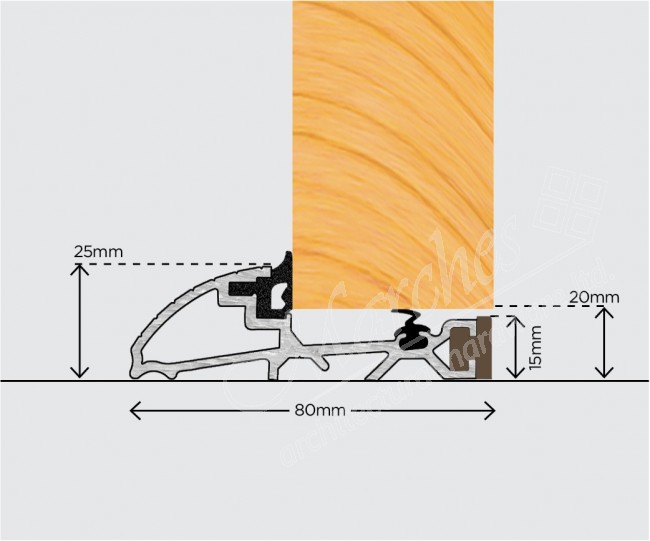 Exitex - MDS 80 Threshold - Aluminium - Inward Opening Door ...