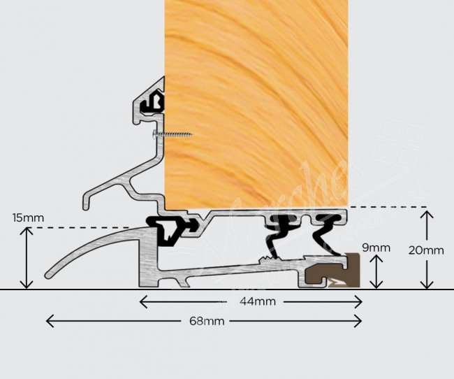 Exitex MWK 20 Mobility Weatherbar Kit - Various Finishes - Inward ...