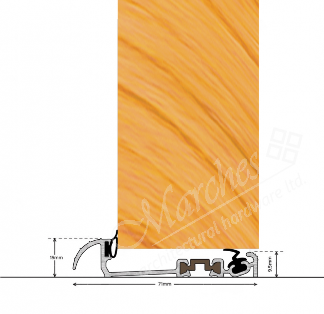 Exitex Macclex 15/56 Thermal Break Threshold 1000mm - Aluminium ...