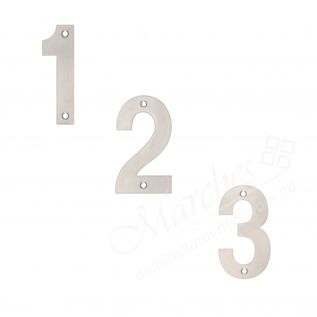 4" Numerals - Grade 304 Stainless Steel - Various Numbers - Numerals ...