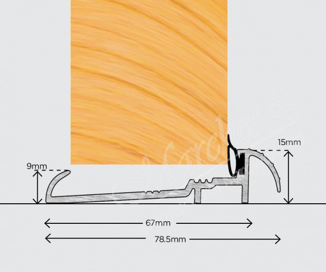 Exitex OUM 6 Threshold - Aluminium - Outward Opening Door - Weatherbars ...