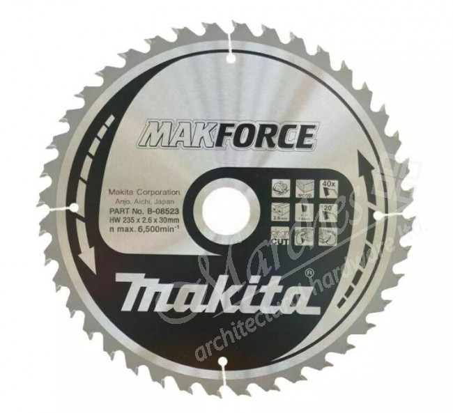 Makita B-08523 235mm x 30mm x 40T Saw Blade - Makita Clearance - Whilst ...