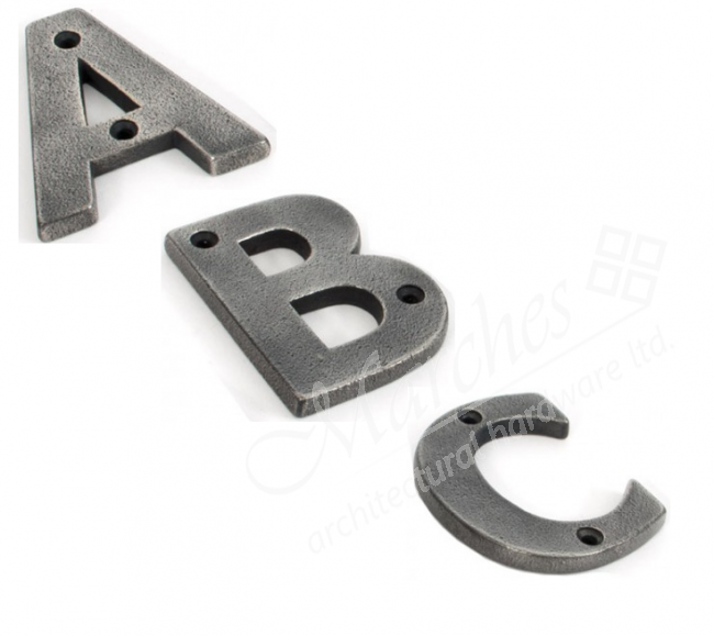 Letters A to Z - Antique Pewter - Numerals & Letters - Door Furniture ...