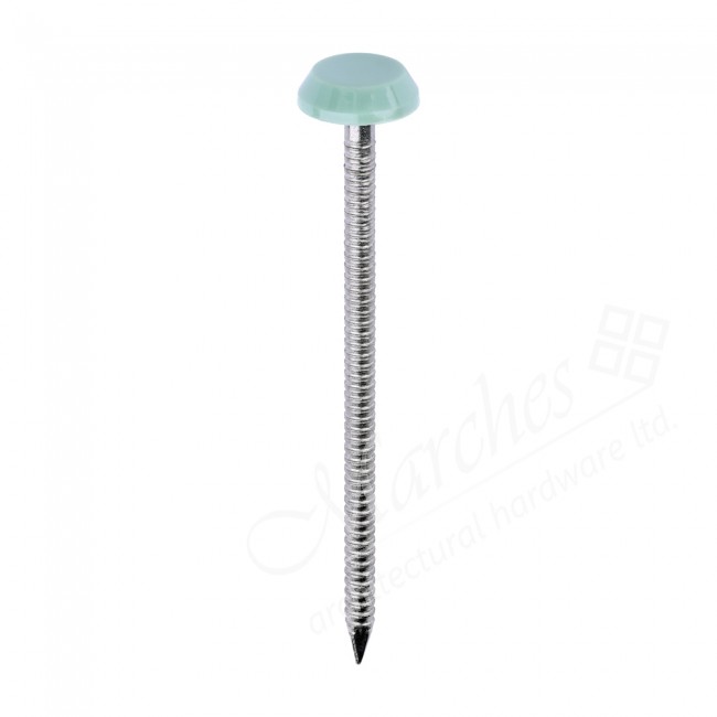40mm Polymer Head Nails Chartwell Green (250) - Plastic Top Nails ...