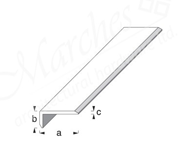 Edge Profile 1m x 14mm x 10mm - Silver Anodised Aluminium - Edge ...