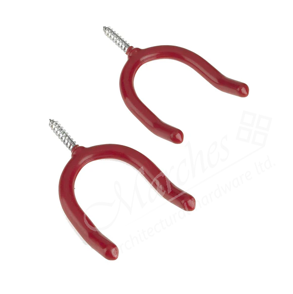 95mm U-Shaped Screw-In Hook (2 Pack) (10kg Max Load) - Storage Hooks ...
