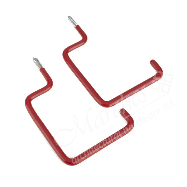 115mm Square Screw-In Hook (2 Pack) (15kg Max Load) - Storage Hooks ...