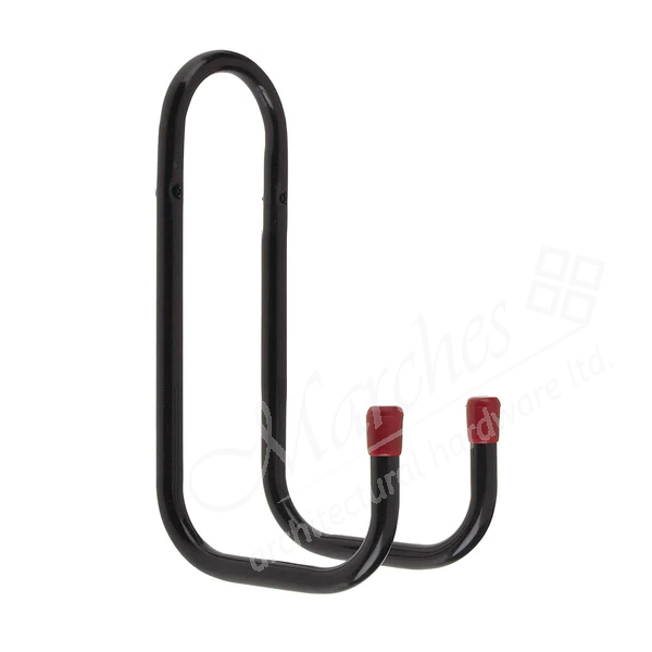 205 x 70 x 120mm Tubular Double Hook - Black - Storage Hooks - Hooks ...
