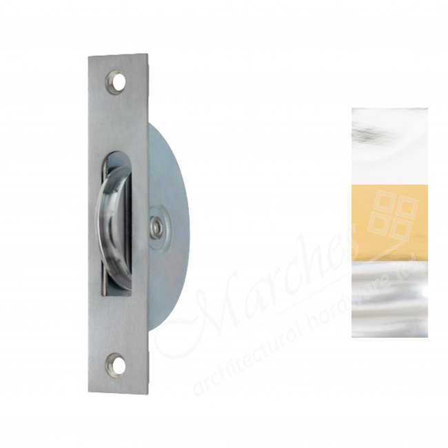 1¾" Ball Bearing Sash Pulley Square Ends - Various Finishes - Sash ...