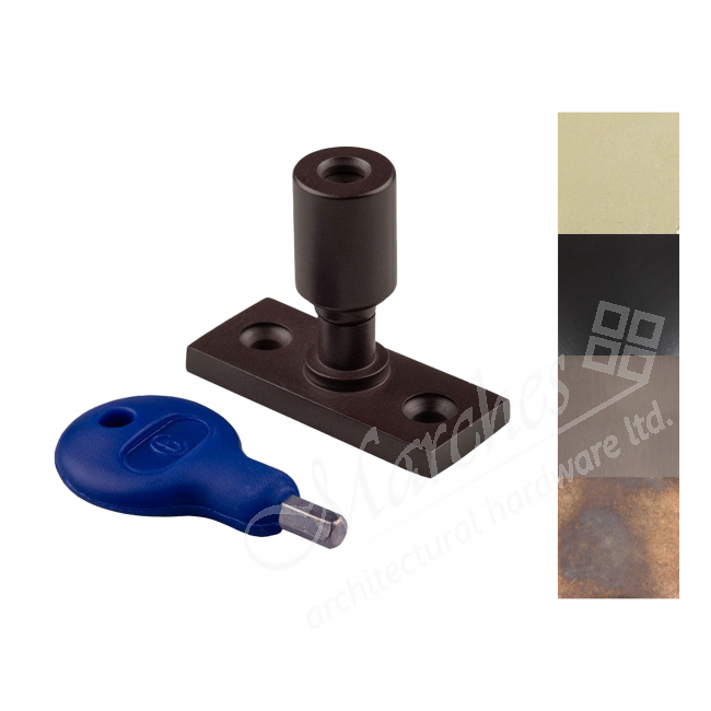 Locking Stay Pin + Key - Various Finishes - Window Stay Pins - Casement ...