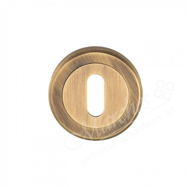 Serozzetta Standard Profile Escutcheon - Antique Brass - Escutcheons ...
