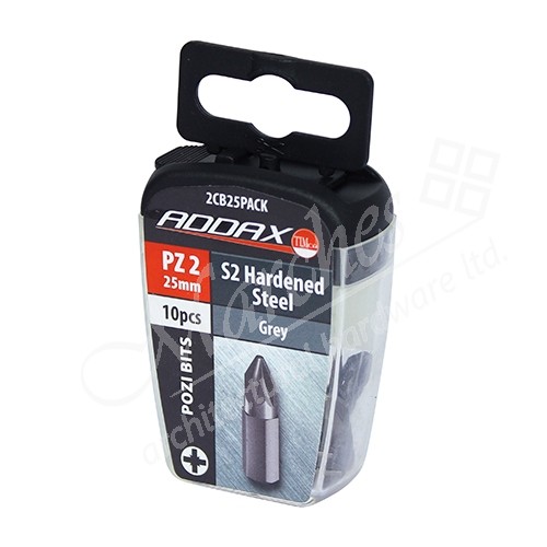 PZ2 Steel Driver Bits - 25mm (Pack 10) - Insert Screwdriver Bits ...