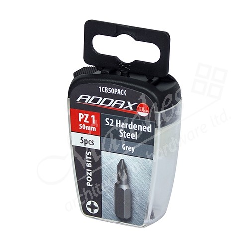PZ1 Steel Driver Bits - 50mm (Pack 5) - Insert Screwdriver Bits - Drill ...