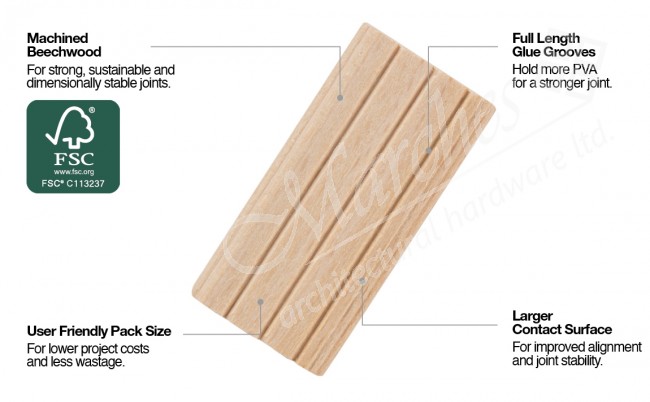 Trend Beech Loose Tenons (FSC 100%) - Various Sizes & Quantities ...
