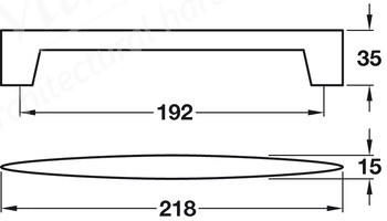 Oval D Handle 218mm- Walnut - 'D' handles - Handles & Knobs - Hafele ...