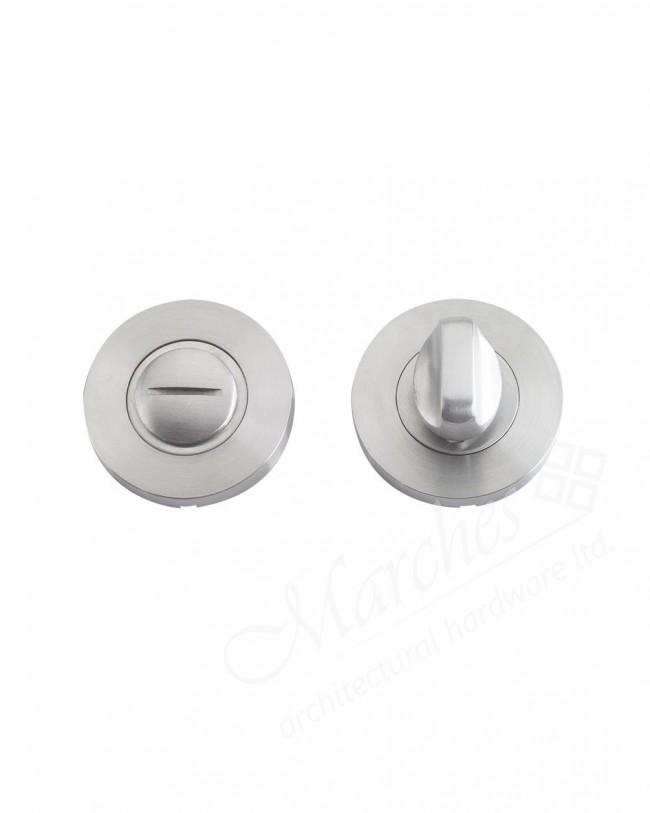 Thumbturn and Release with Indicator - 316 Satin Stainless Steel ...